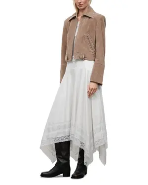 Staud Embellished Suede Jacket