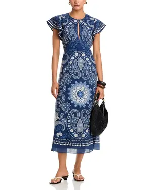 Sea Emelina Midi Dress - Navy