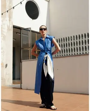 CALLAS MILANO Sleeveless Shirtdress