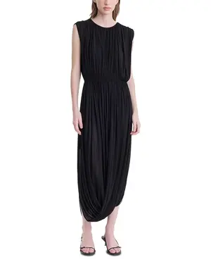 FFORME Leonora Draped Jersey Dress - Black