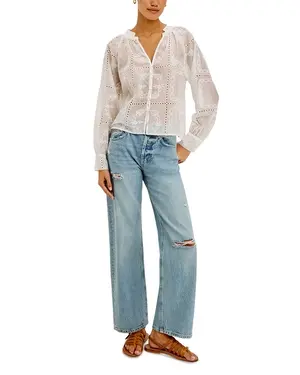 Rails Francine Embroidered Blouse