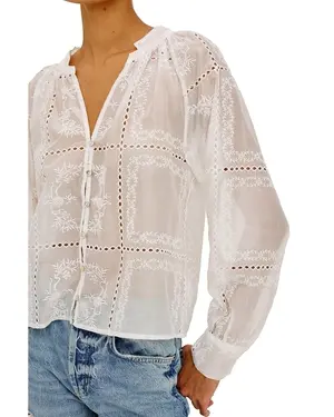 Rails Francine Embroidered Blouse