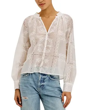 Rails Francine Embroidered Blouse