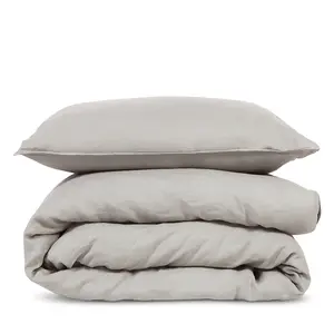 POM POM AT HOME Parker Linen Duvet Set, Queen Flax