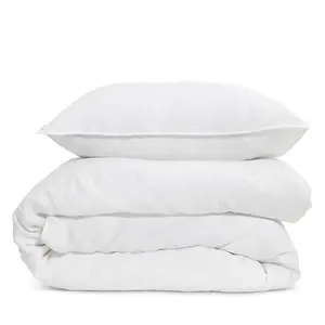 POM POM AT HOME Parker Linen Duvet Set, Queen - White