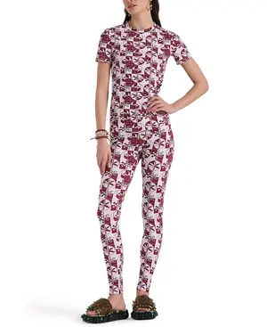 La DoubleJ Jazzercize Geometric Print T-shirt