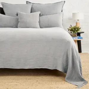 POM POM AT HOME Montauk Linen Decorative Pillow, 20 - Ocean
