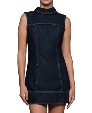 ET OCHS Winslow Denim Mini Dress - Navy
