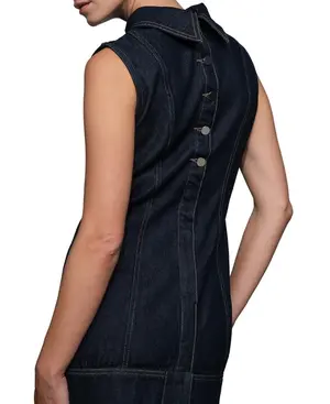 ET OCHS Winslow Denim Mini Dress - Navy
