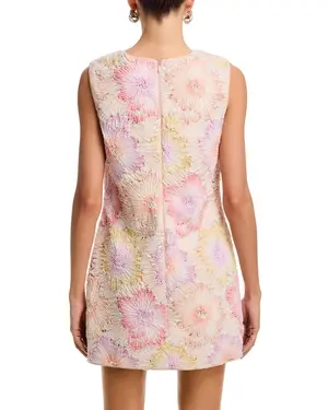 MILLY Ivette Floral Embroidered Dress - Rainbow Multi