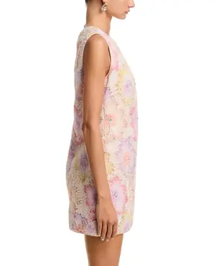 MILLY Ivette Floral Embroidered Dress - Rainbow Multi