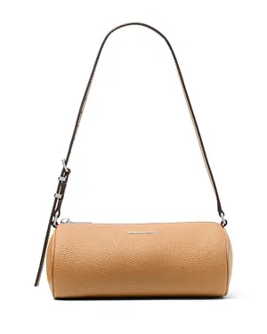 Michael Kors Barrel Leather Pochette - Peanut