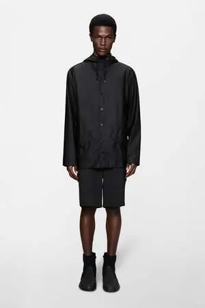 Rains Waterproof Pu Jacket - Black