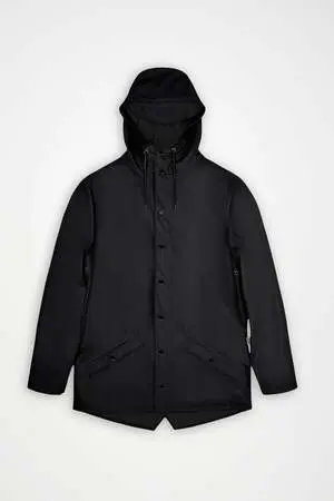 Rains Waterproof Pu Jacket - Black