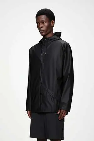 Rains Waterproof Pu Jacket - Black