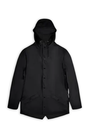 Rains Waterproof Pu Jacket - Black