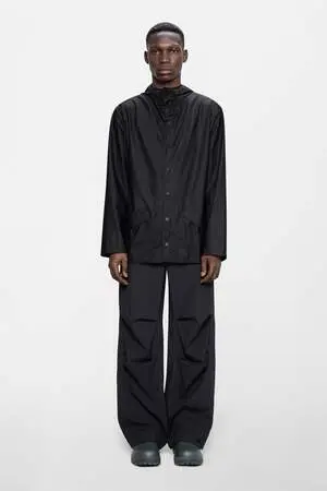 Rains Waterproof Pu Jacket - Black