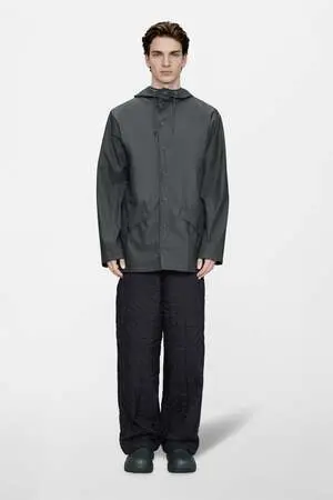 Rains Waterproof Pu Jacket - Grey