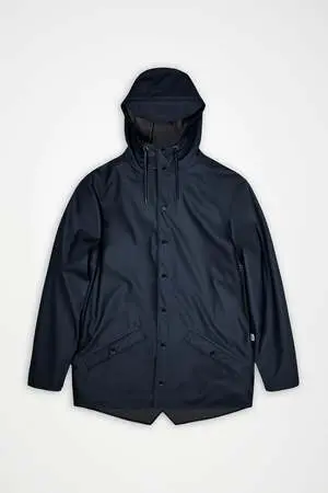Rains Rains Unisex Waterproof PU Jacket Navy Blue