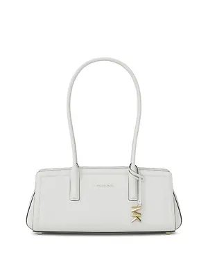 Michael Kors East/west Leather Shoulder Bag - Eggshell