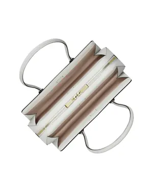 Michael Kors East/west Leather Shoulder Bag - Eggshell