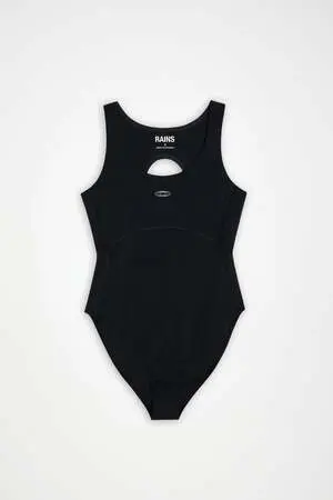 Rains One Piece Swimsuit With Cut-out Detail - Black