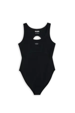 Rains One Piece Swimsuit With Cut-out Detail - Black