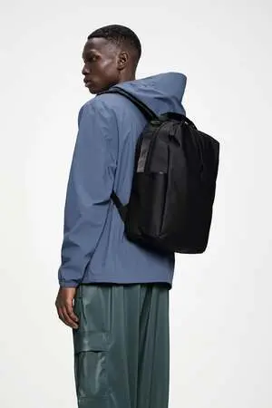 Rains Clip Front Backpack - Black