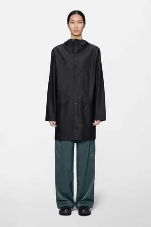 Rains Long Jacket Waterproof Rainwear - Black