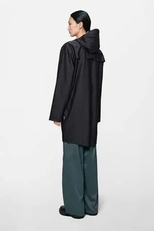 Rains Long Jacket Waterproof Rainwear - Black