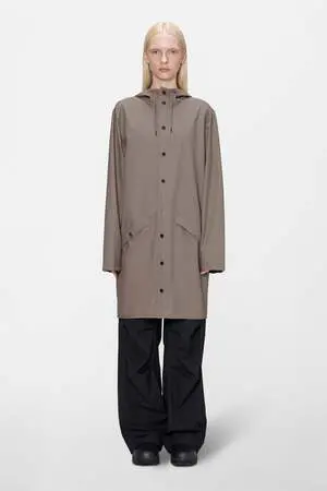 Rains Rains Long Jacket - Waterproof Rainwear Cinder
