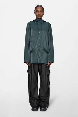 Rains Long Jacket Waterproof Rainwear - Green