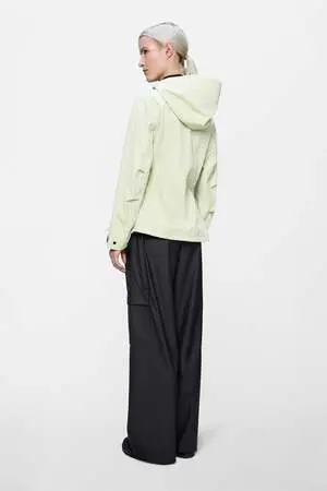Rains Suva Softshell W Jacket Waterproof Zip-up With Drawstring Hem - Green