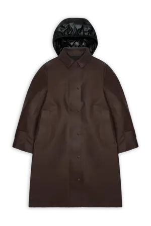 Rains Nara Long W Jacket - Bark