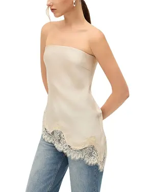 ELODIE THE LABEL Lacey Strapless Top