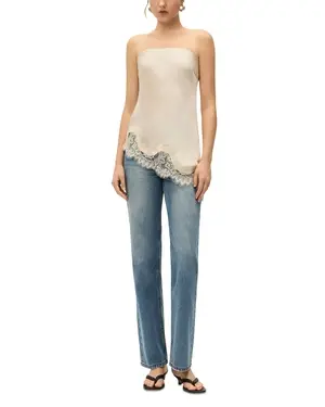 ELODIE THE LABEL Lacey Strapless Top