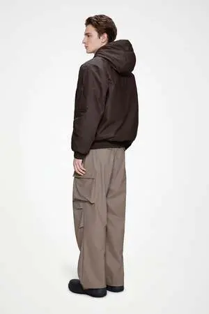 Rains Lohja Insulated Bomber Jacket - Bark