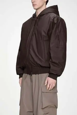 Rains Lohja Insulated Bomber Jacket - Bark