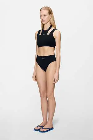 Rains High-waisted Swim Bikini Bottoms - Black