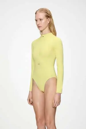 Rains Long Sleeve Zip Up Swimsuit