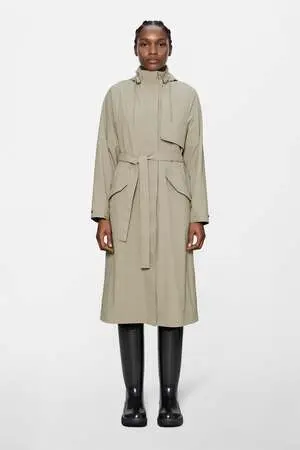 Rains Suva Hardshell W Coat - Beige
