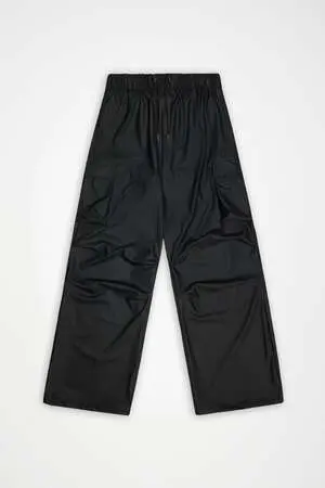 Rains Wide-leg Pocket Rain Pants - Black