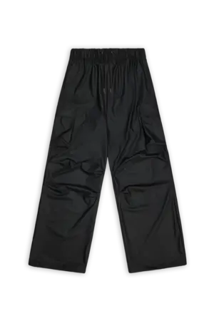 Rains Wide-leg Pocket Rain Pants - Black