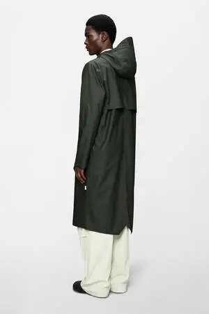 Rains Longer Jacket Waterproof Rainwear - Green