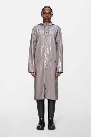 Rains Longer Jacket Waterproof Rainwear - Beige