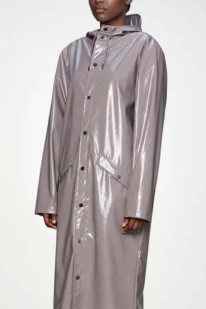 Rains Longer Jacket Waterproof Rainwear - Beige