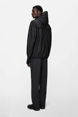 Rains Storm Breaker Hooded Waterproof Raincoat - Black