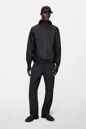 Rains Storm Breaker Hooded Waterproof Raincoat - Black