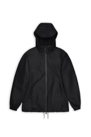 Rains Storm Breaker Hooded Waterproof Raincoat - Black