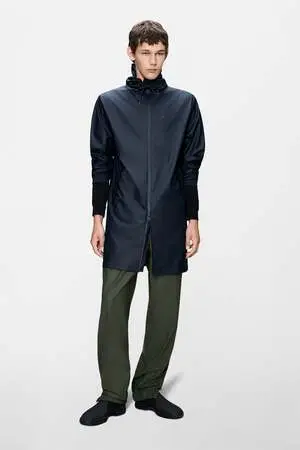 Rains Long Storm Breaker Waterproof Jacket - Navy